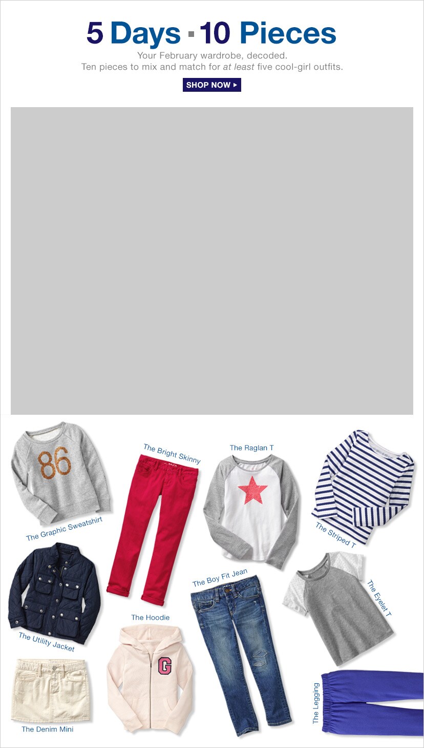 Girls Clothing: jeans, skirts, dresses at GapKids | Gap