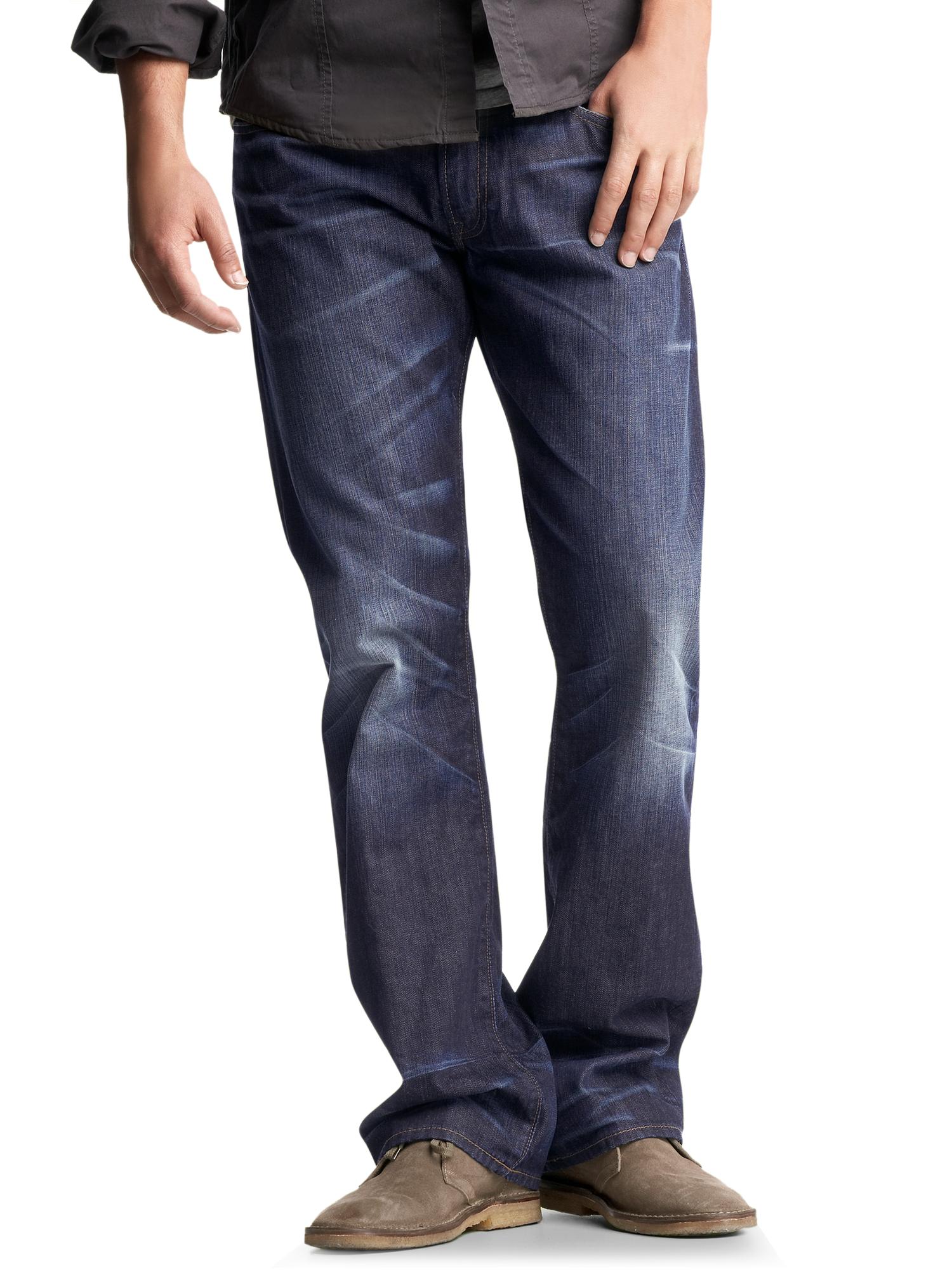 1969 boot fit jeans dark star indigo wash Gap
