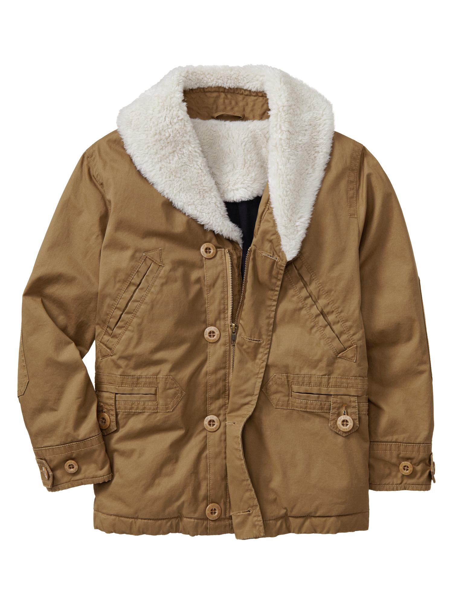 Sherpa shawl jacket | Gap