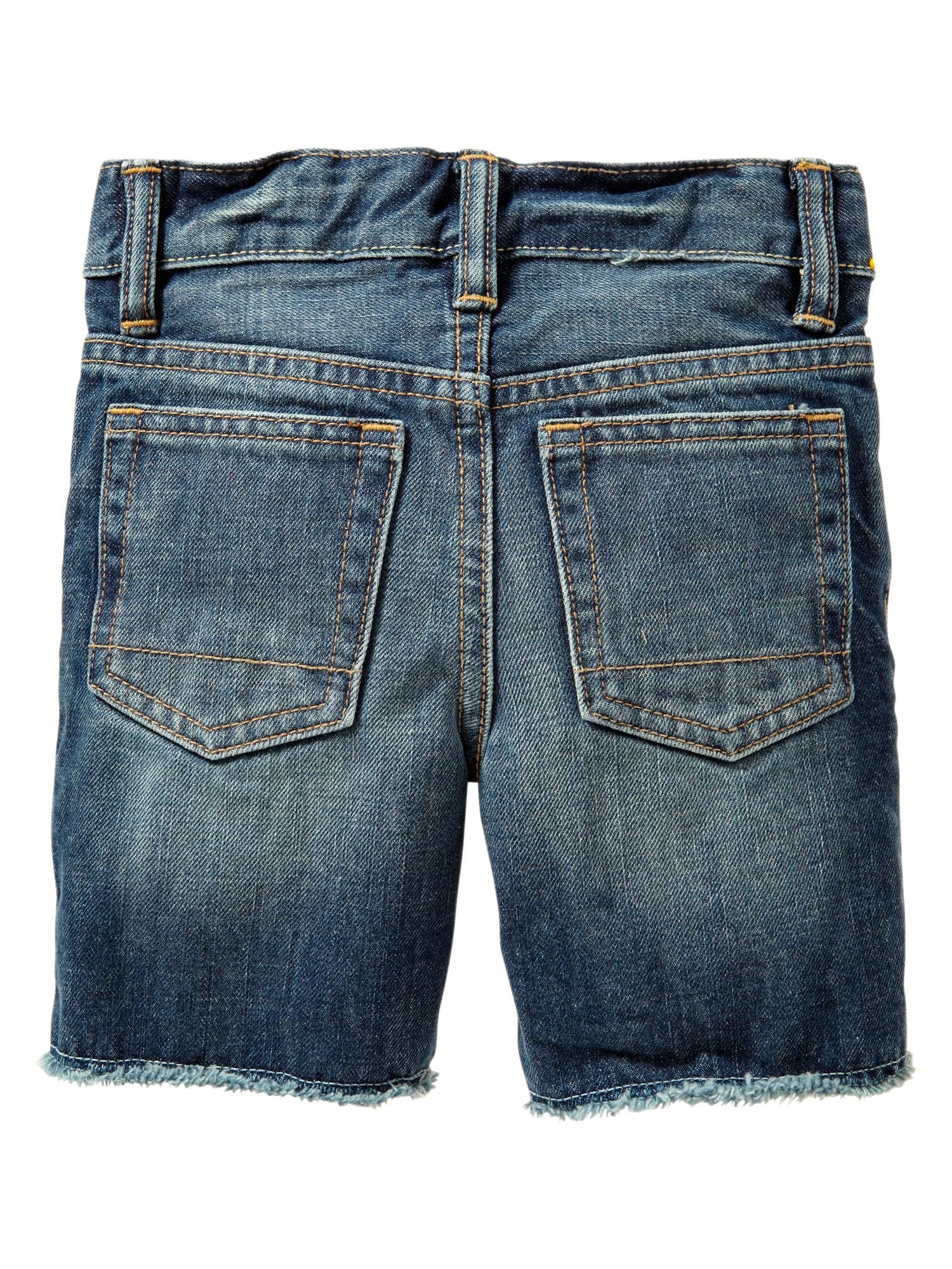 Frayed denim Bermuda shorts | Gap