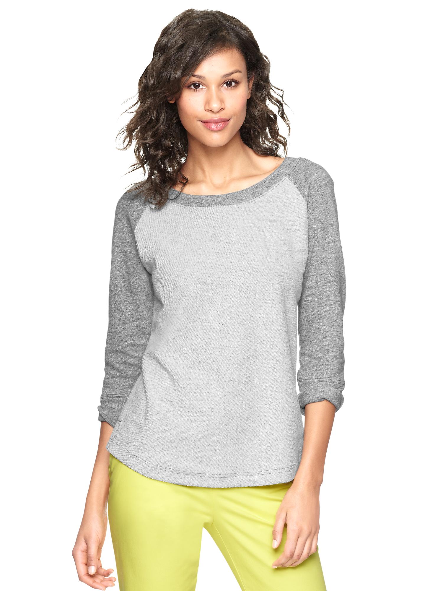 Reverse terry raglan pullover | Gap