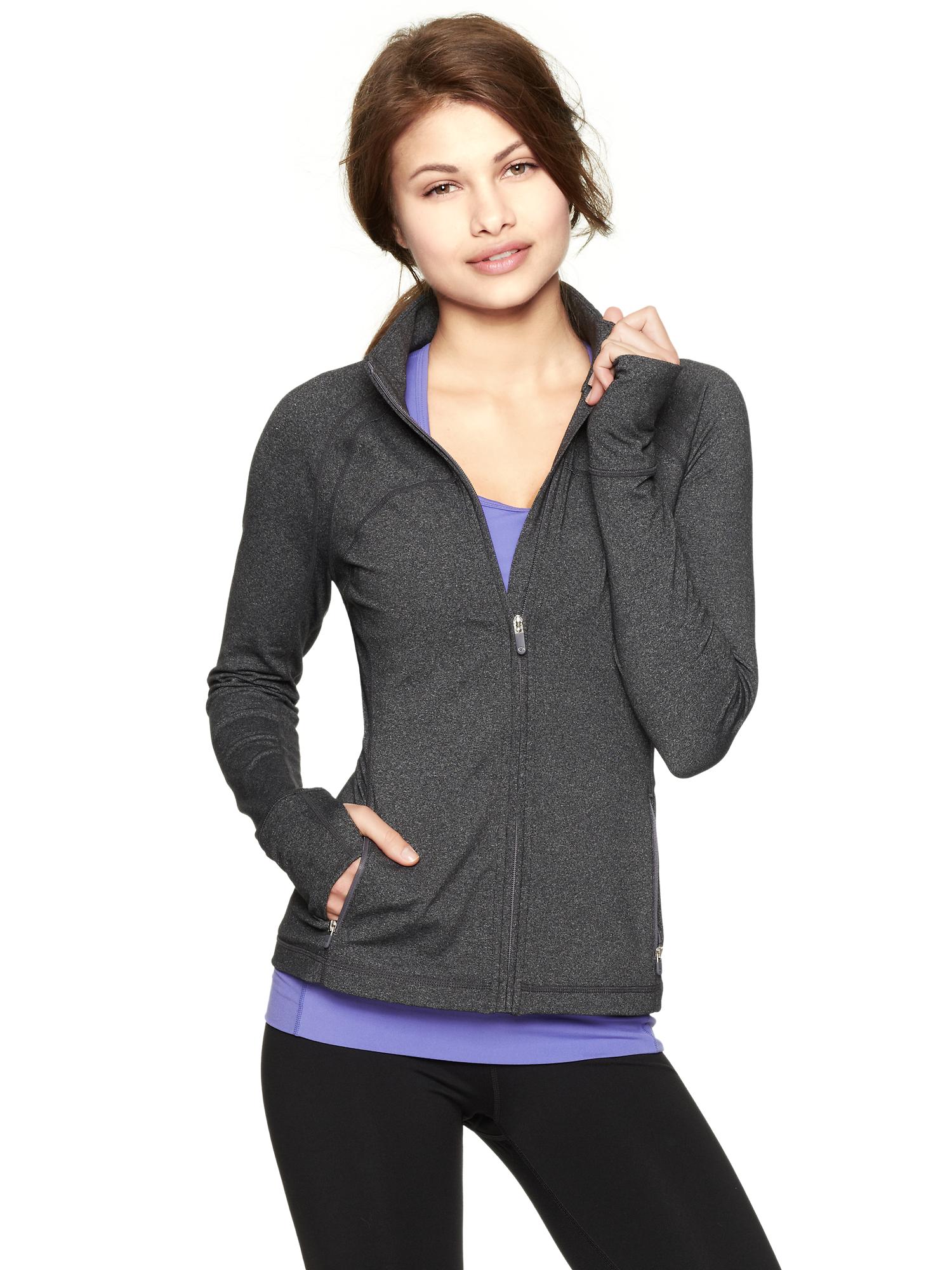 GapFit full-zip heathered jacket | Gap
