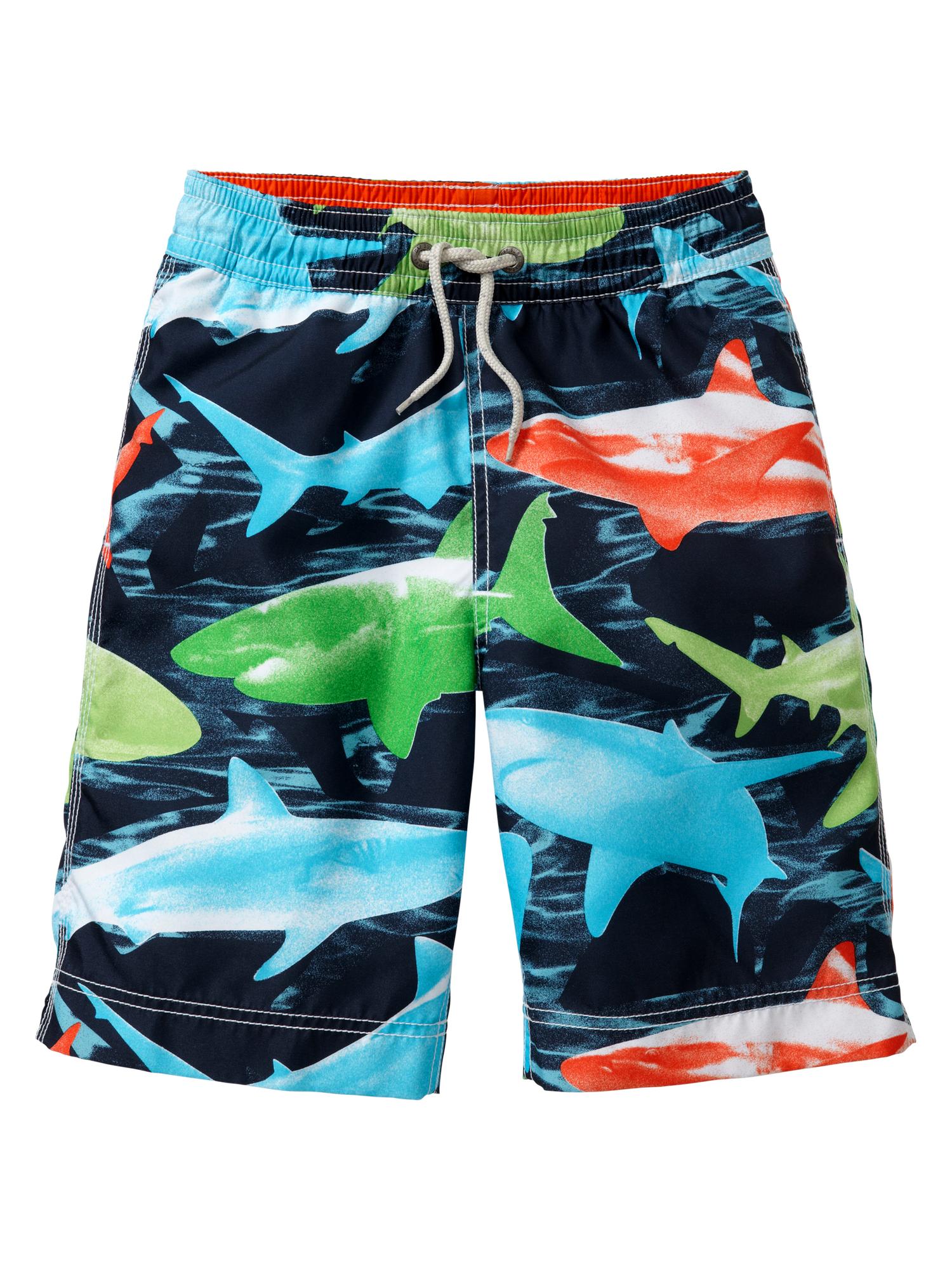Multi-color shark swim trunks | Gap