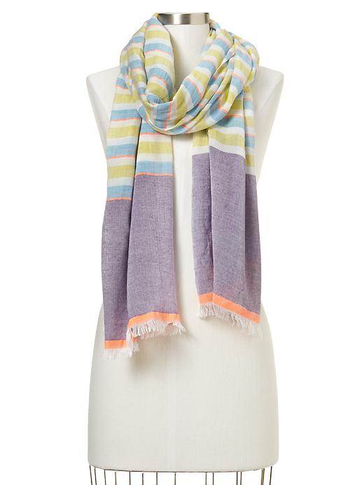 Bright-stripe colorblock scarf | Gap