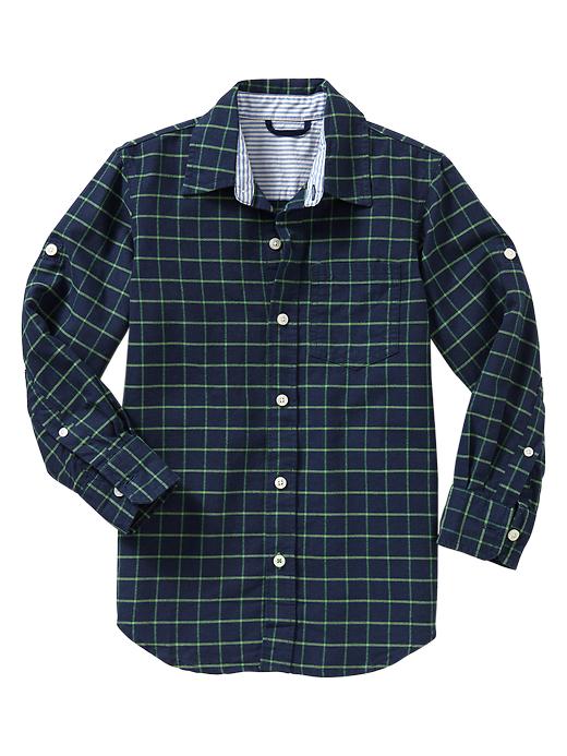 Convertible windowpane shirt | Gap