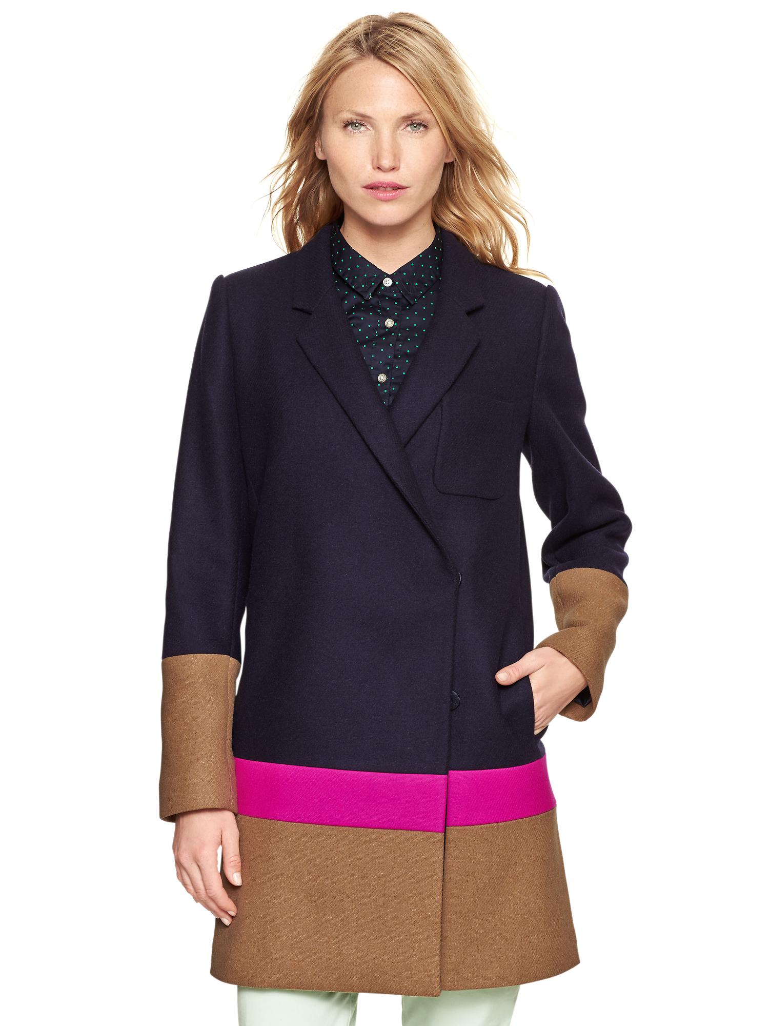 Colorblock car coat | Gap