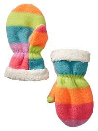 Pro Fleece rainbow mittens | Gap