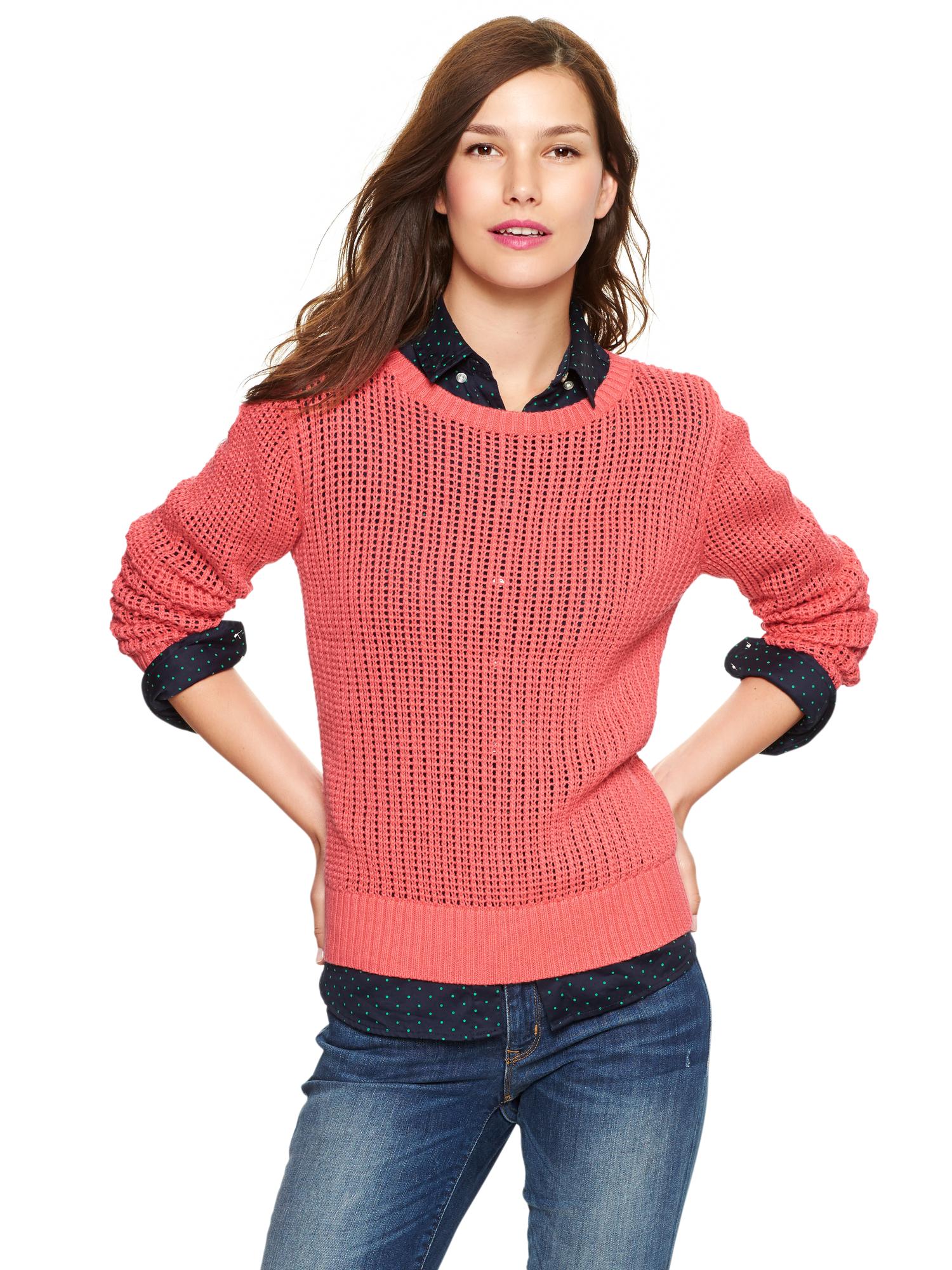 Ladder-stitch sweater | Gap