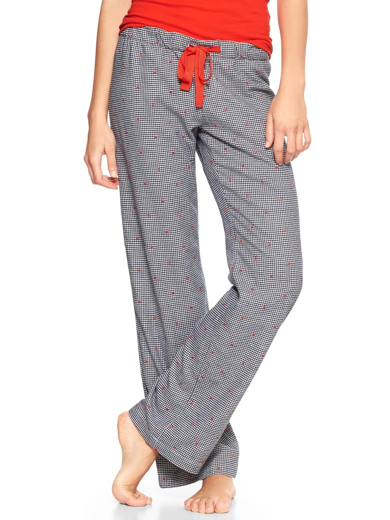 Embroidered flannel pants | Gap