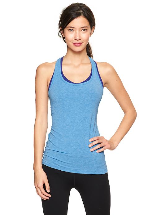 GapFit Breathe Heathered Tank | Gap