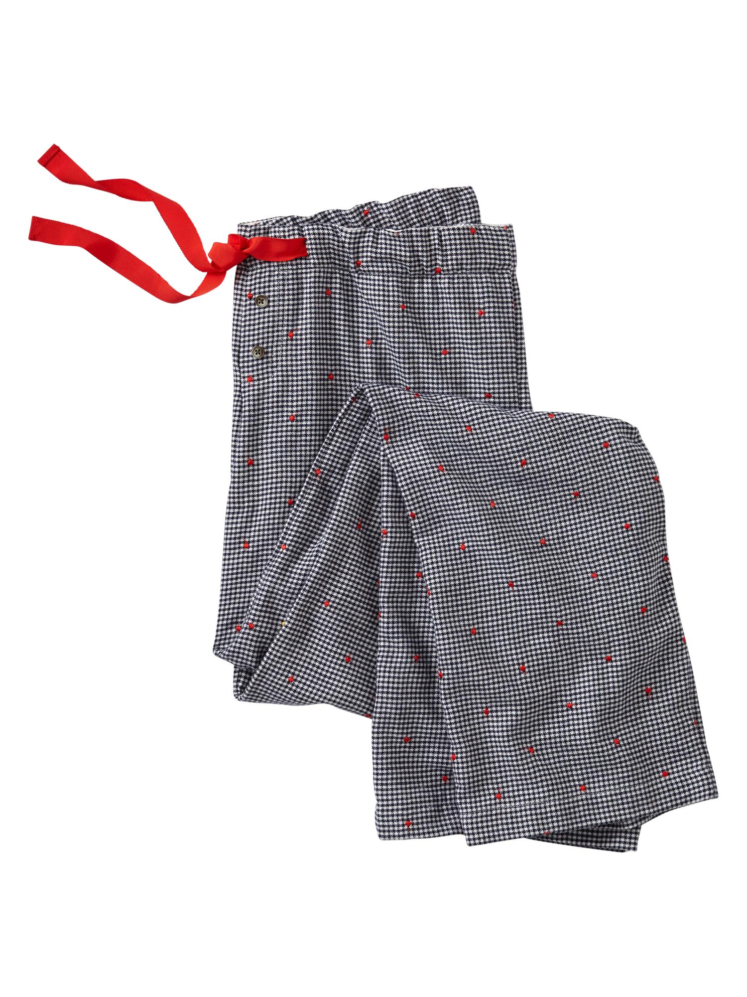 Embroidered flannel pants | Gap