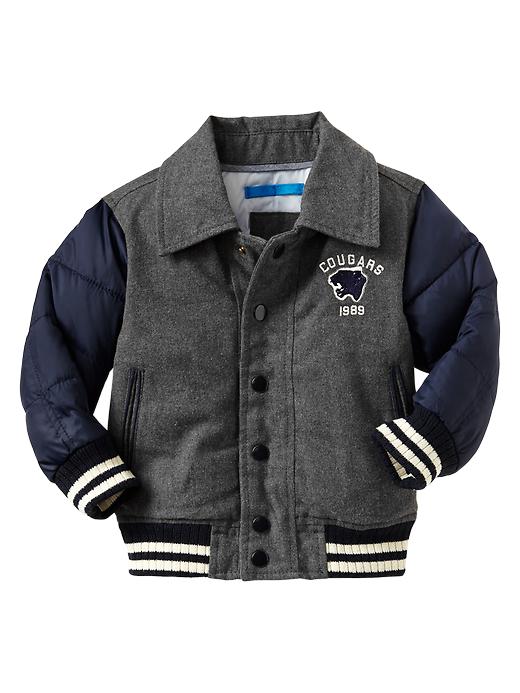 Review Gap Varsity Jacket – heather gray | Varsity Jacket