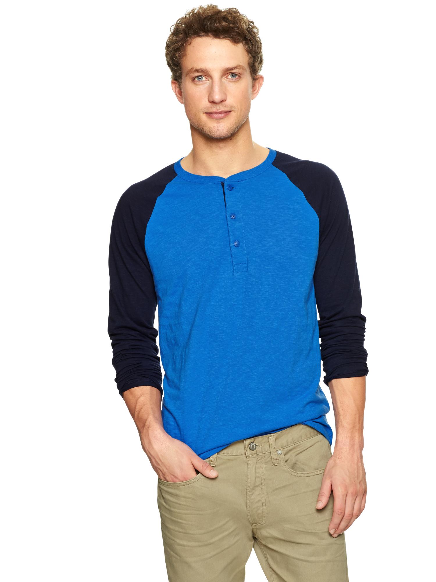 Baseball henley slub T | Gap