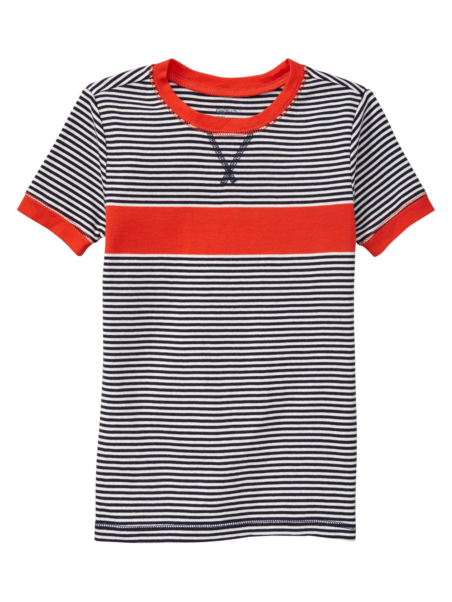 Colorblock stripe PJ top | Gap