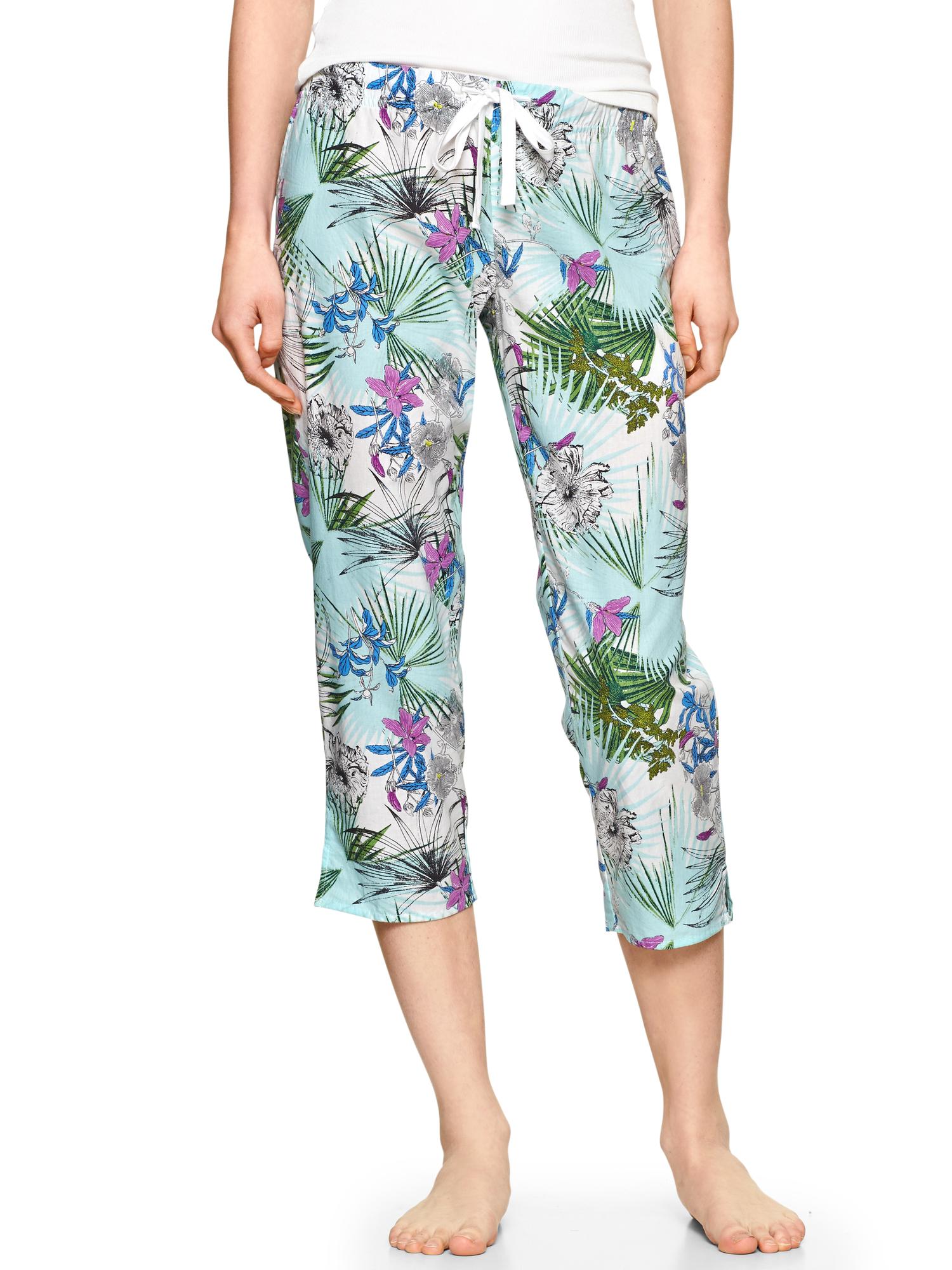 Floral poplin capris | Gap