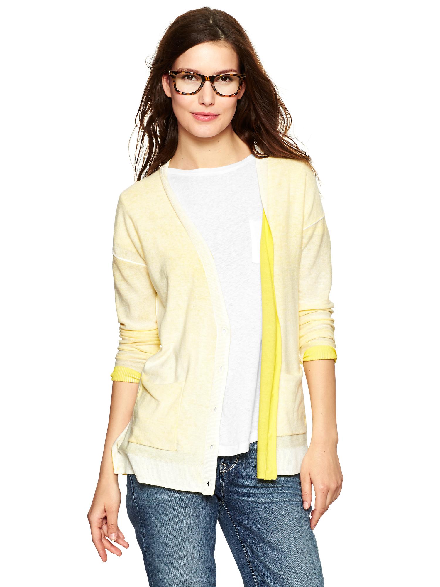 Reverse print cardigan | Gap