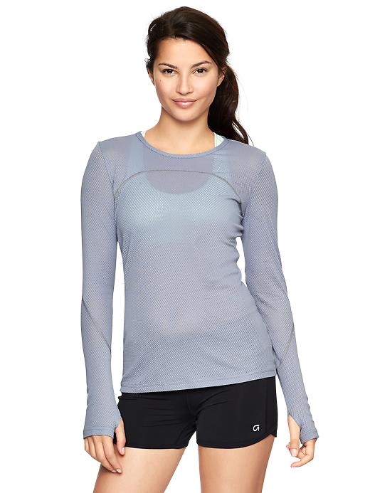 GapFit mesh long-sleeve tee | Gap