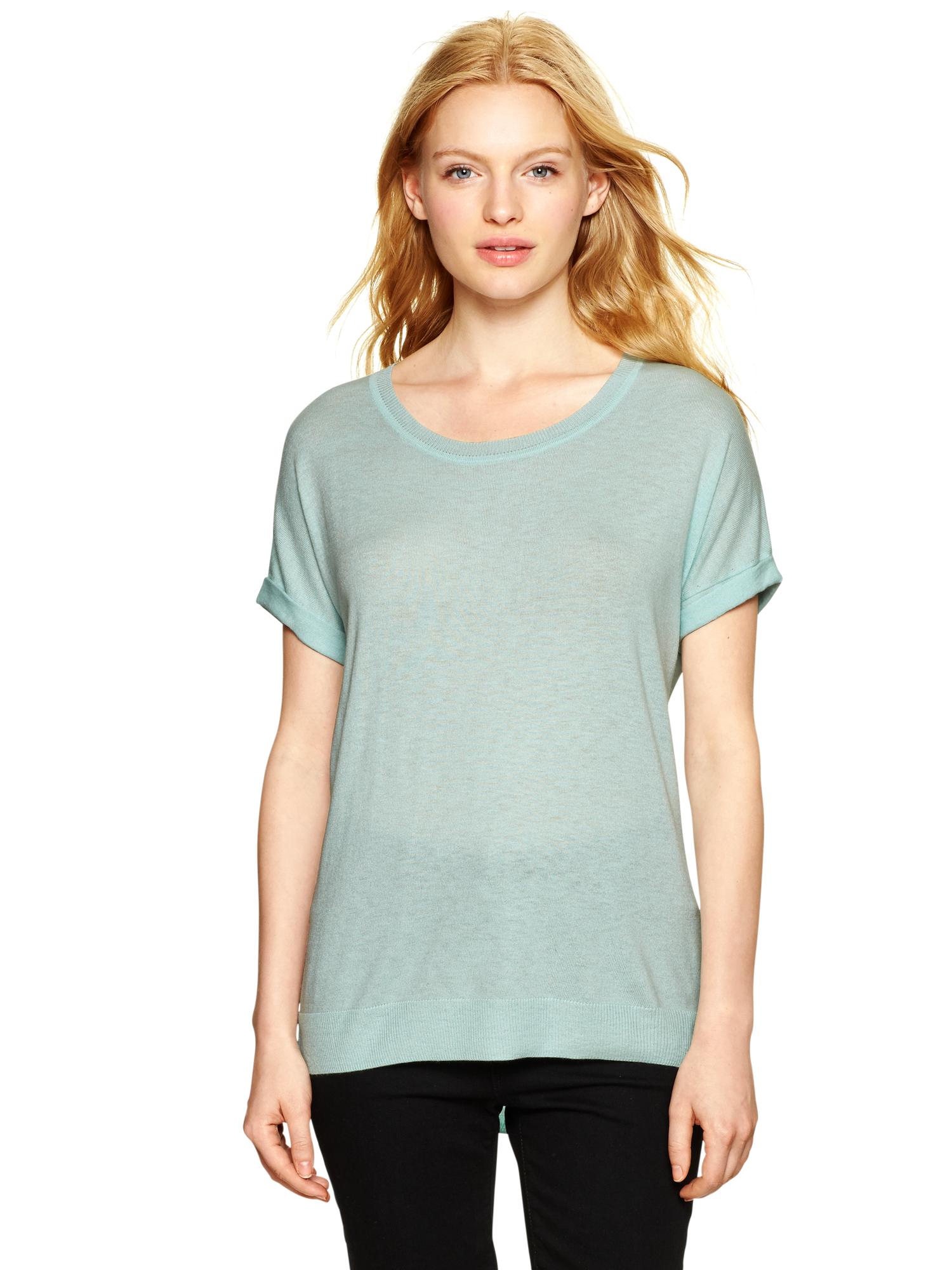 Slouchy cuffed sweater top | Gap