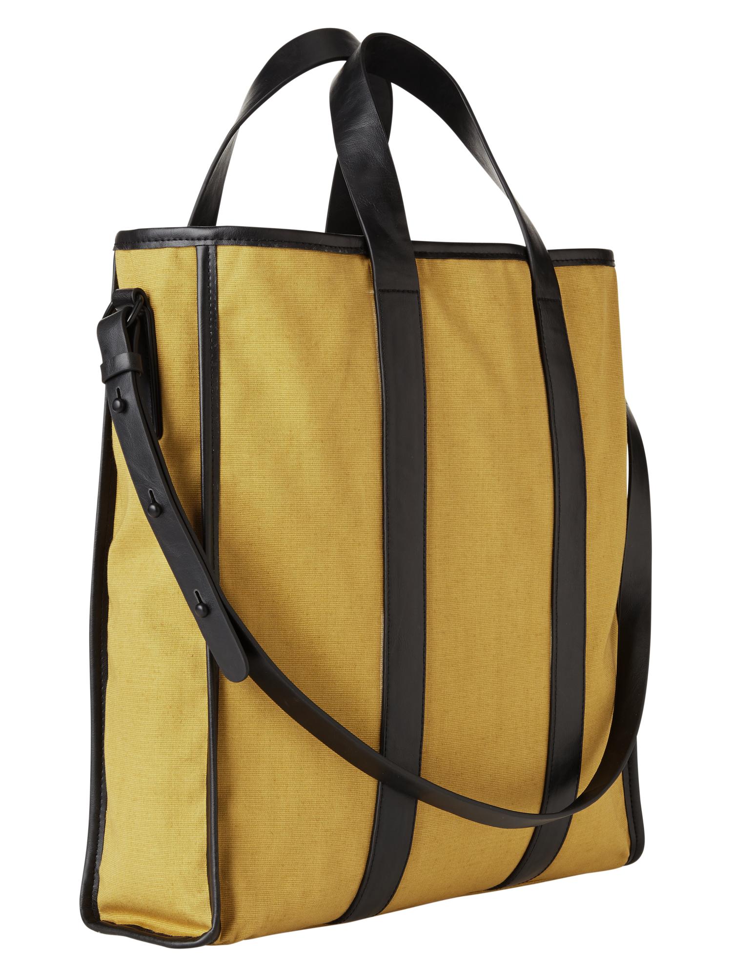 Colorblock khaki tote | Gap