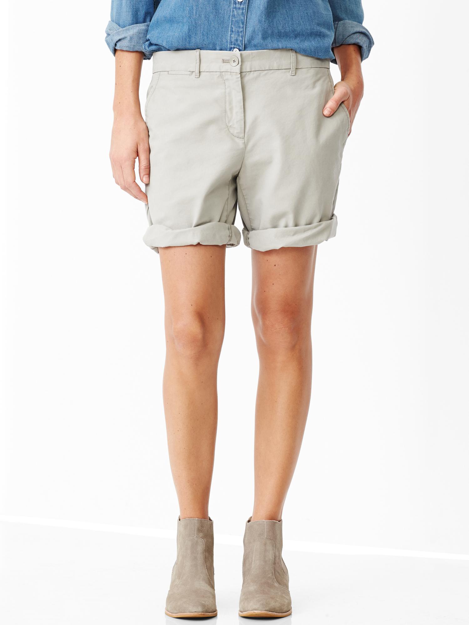 Boyfriend roll-up shorts | Gap