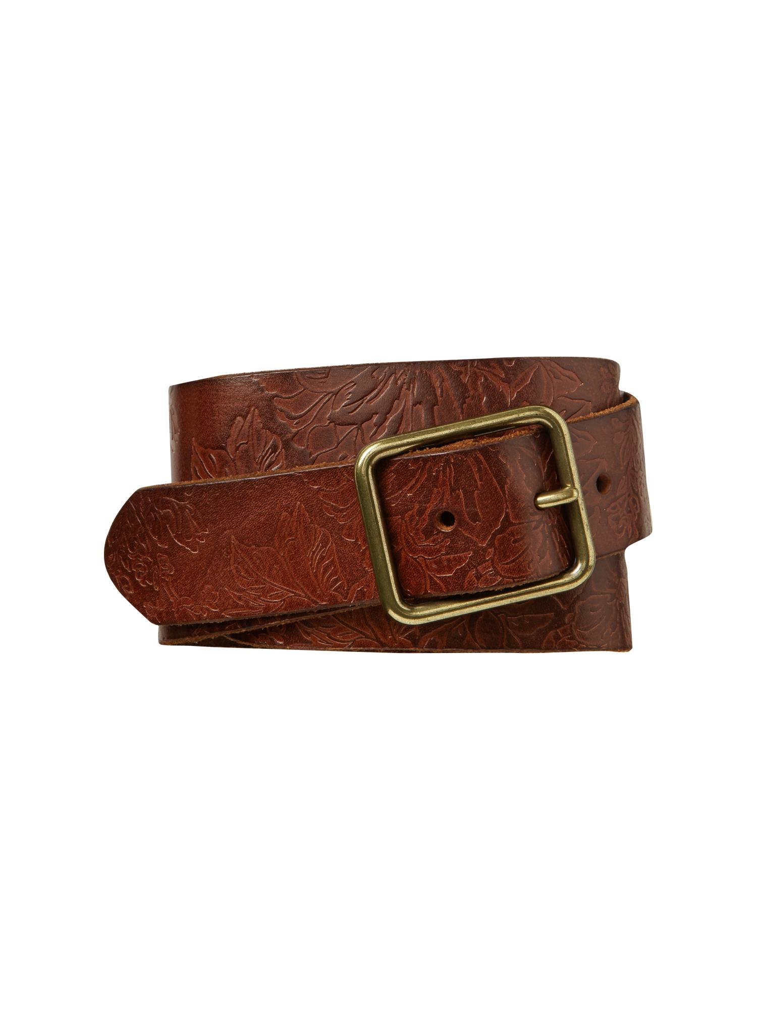 Floral leather belt | Gap