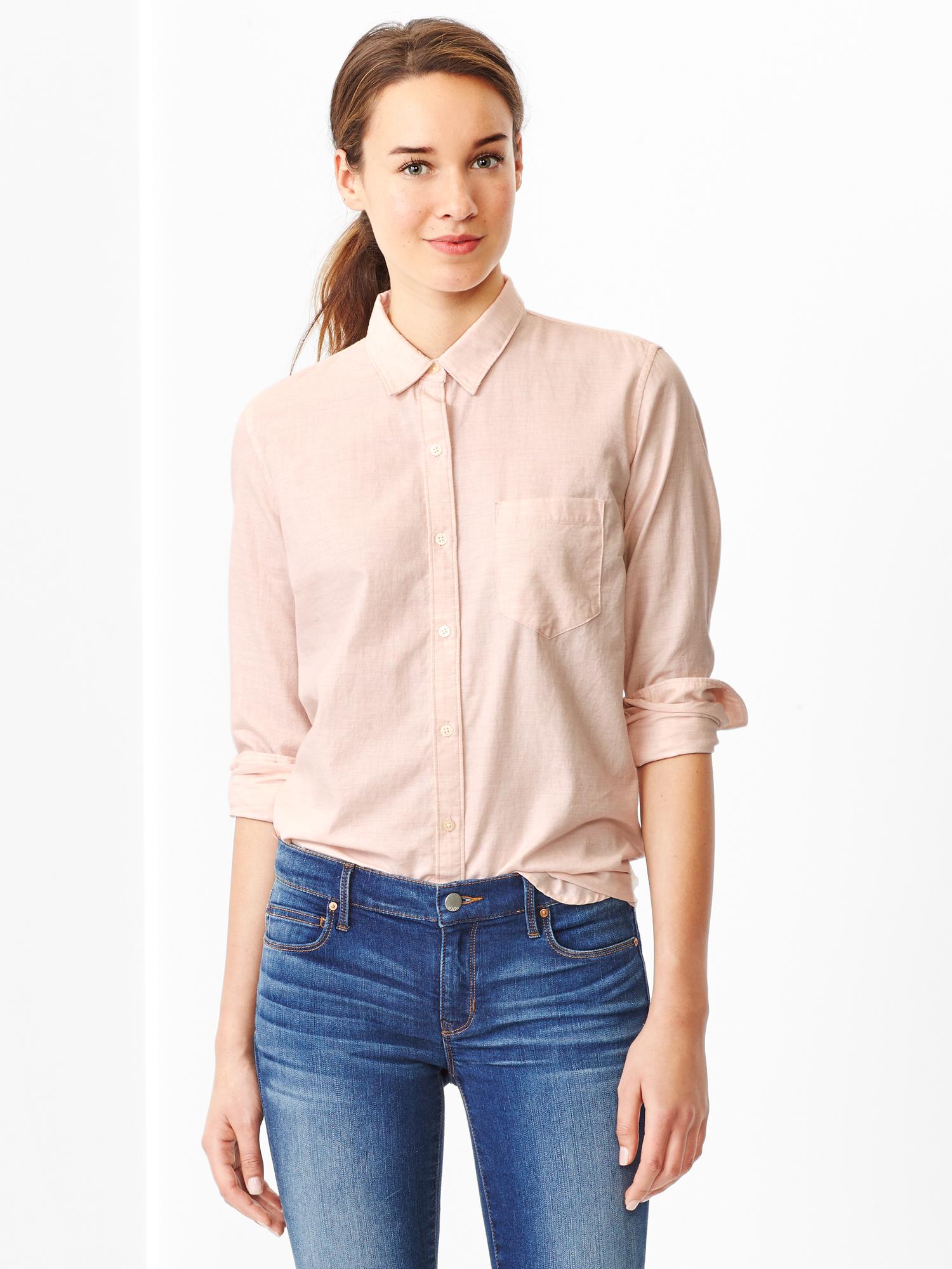 Fitted boyfriend shirt | Gap