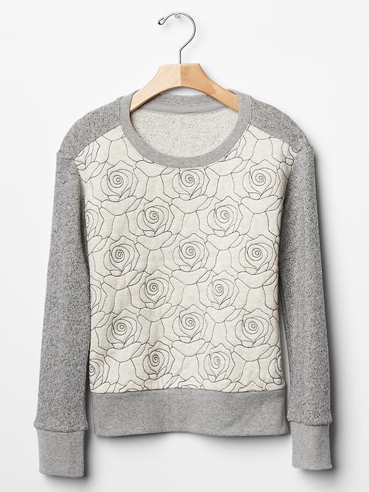 Rose quilted sweatshirt | Gap