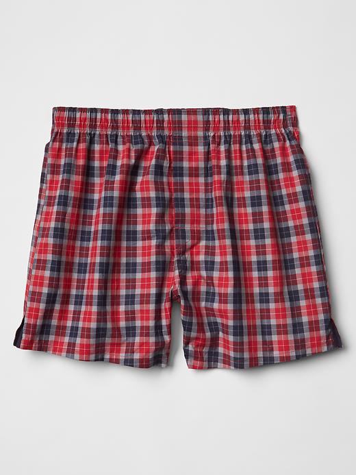 Heathered plaid boxers | Gap