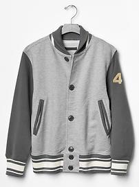 Fleece varsity jacket | Gap