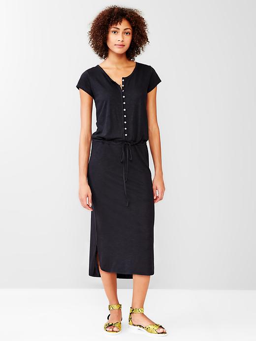 Henley drawstring dress | Gap