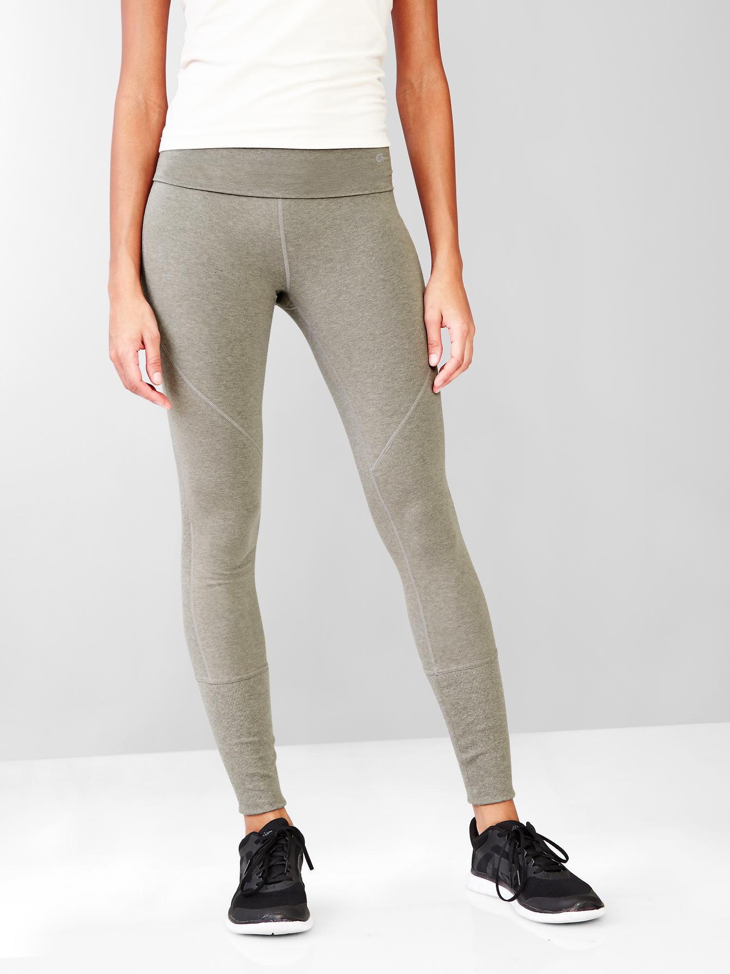 GapFit stretch cotton cuffed leggings | Gap