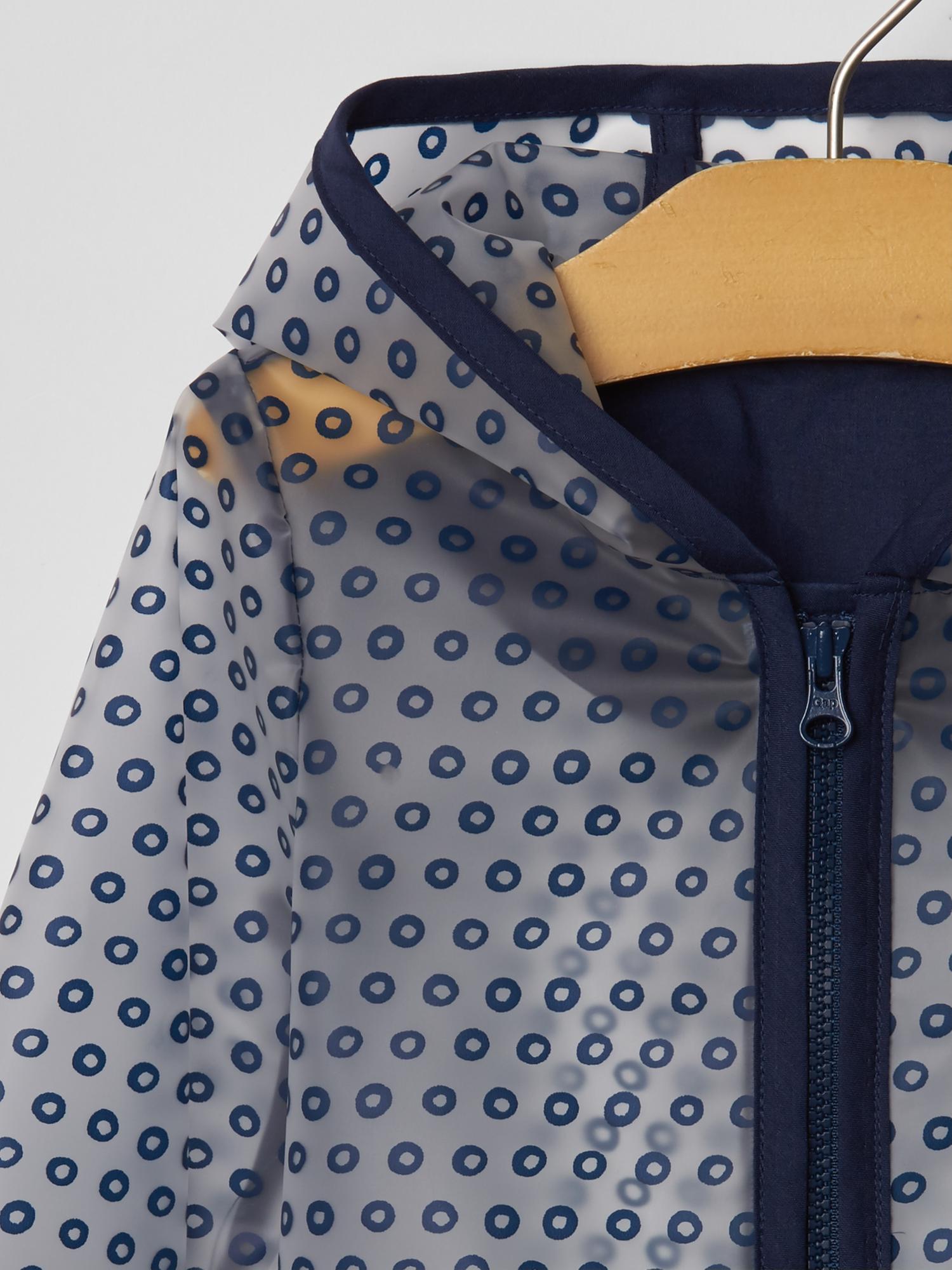 Printed transparent rain slicker | Gap