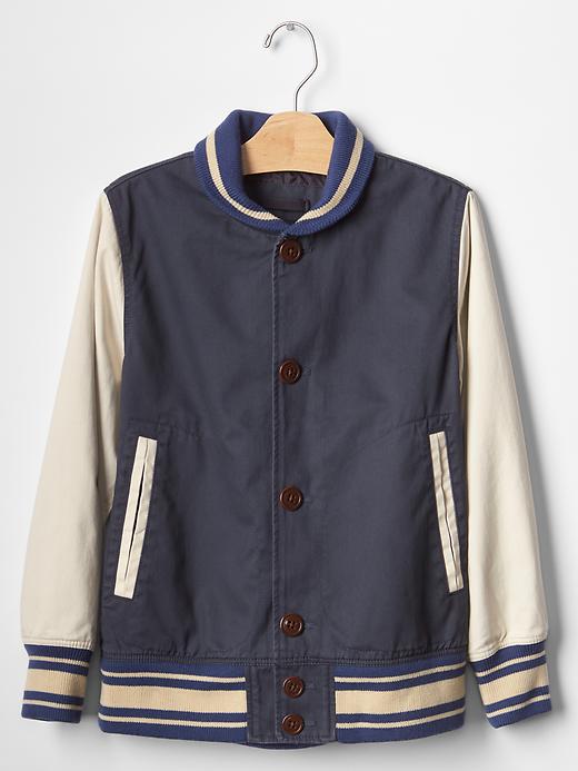Shawl varsity jacket | Gap