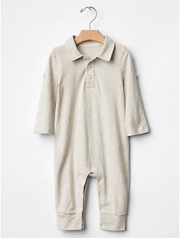 Polo roll-sleeve one-piece | Gap