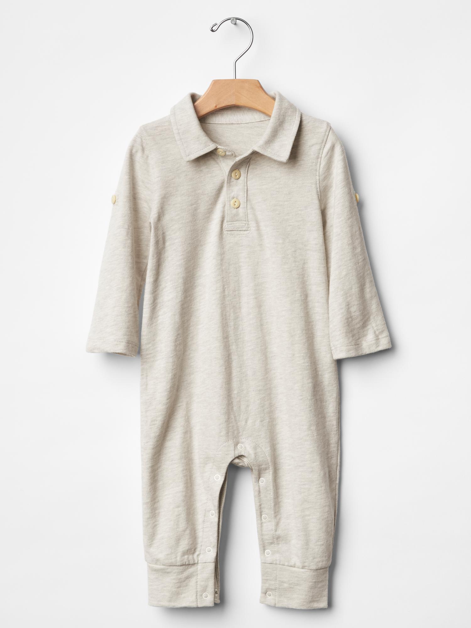 Polo roll-sleeve one-piece | Gap