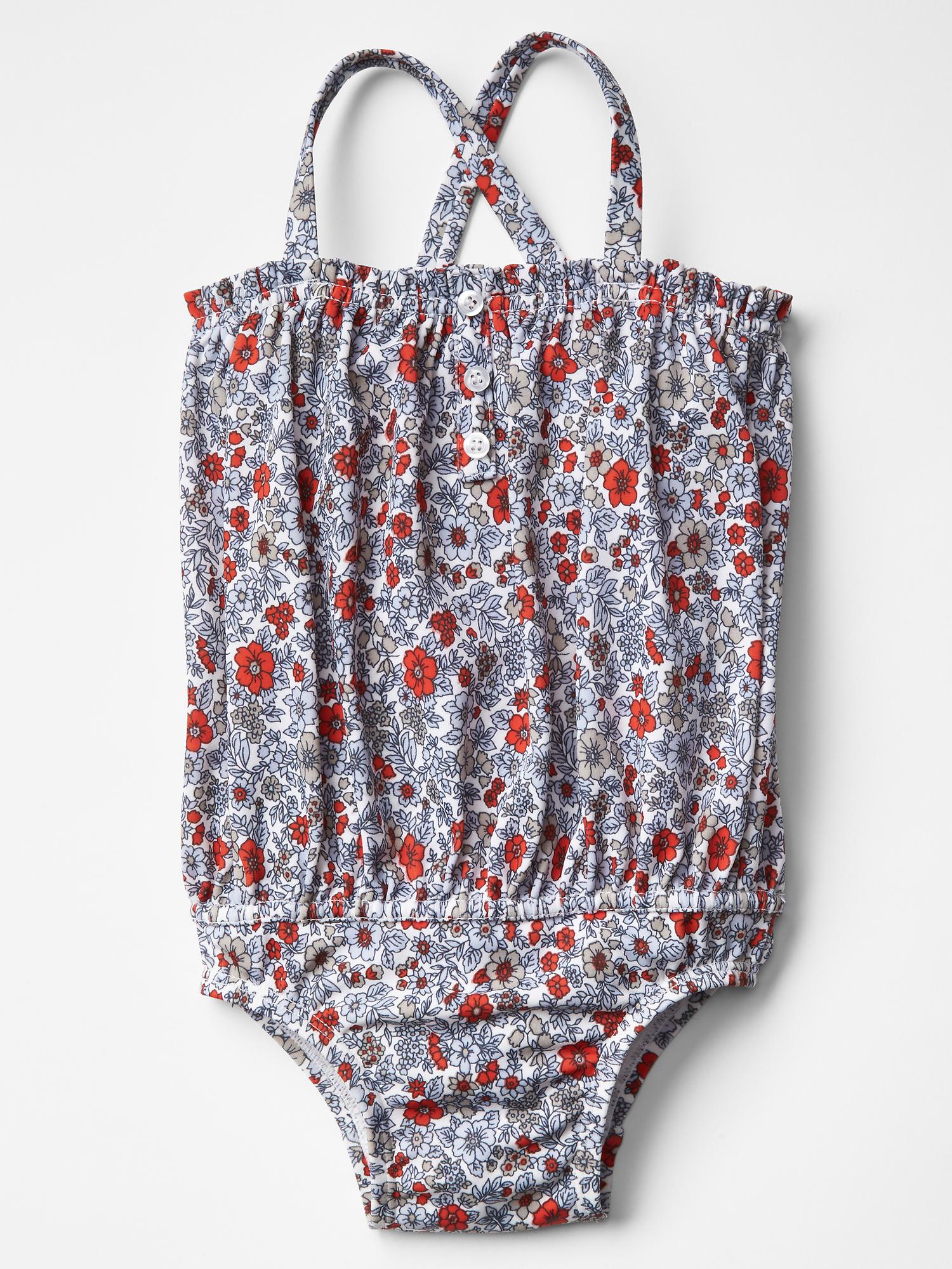 Floral swim bubble one-piece | Gap