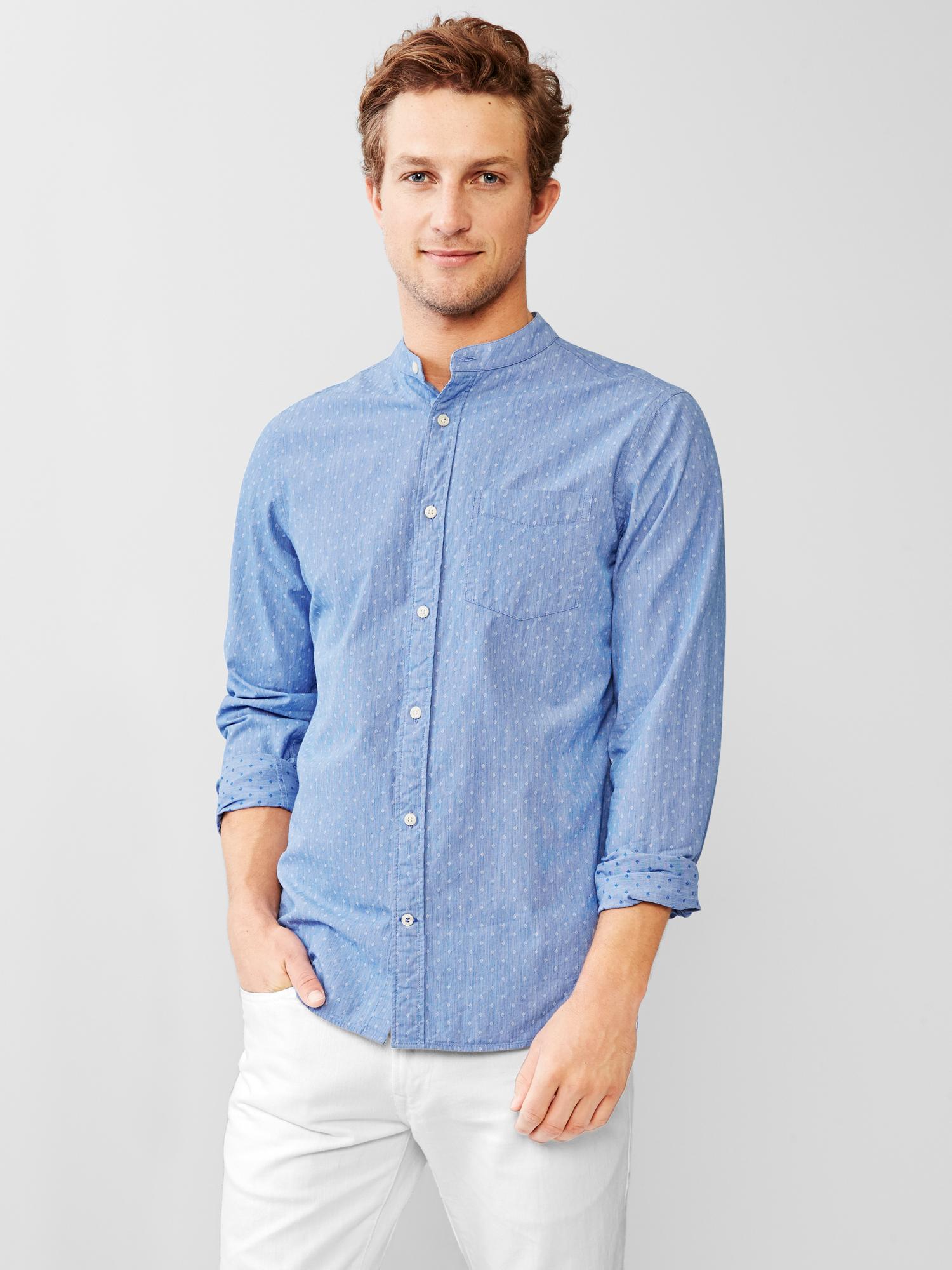Dobby banded shirt | Gap
