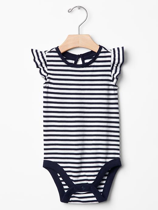 Stripe flutter bodysuit | Gap