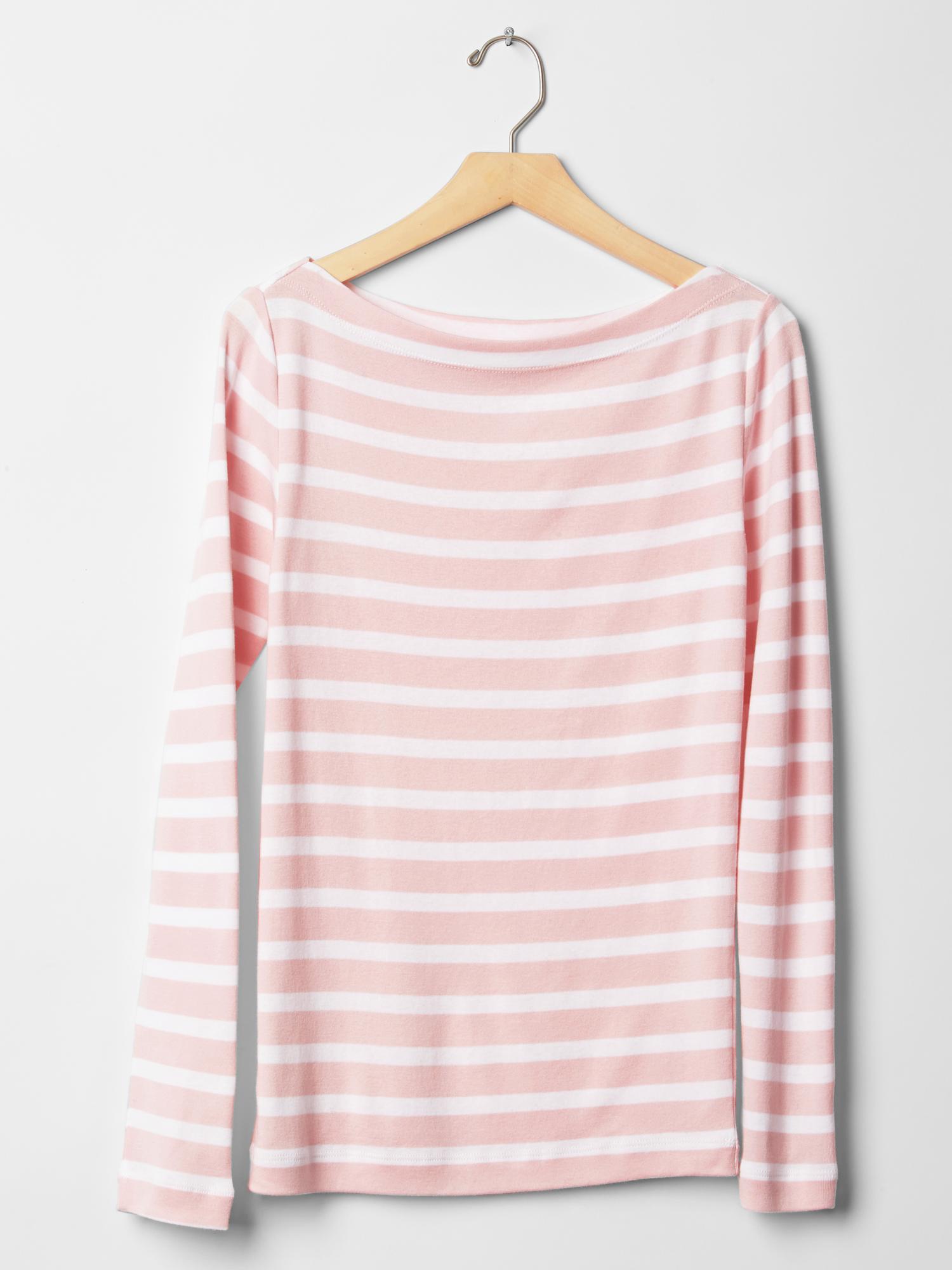 Modern stripe boatneck tee | Gap