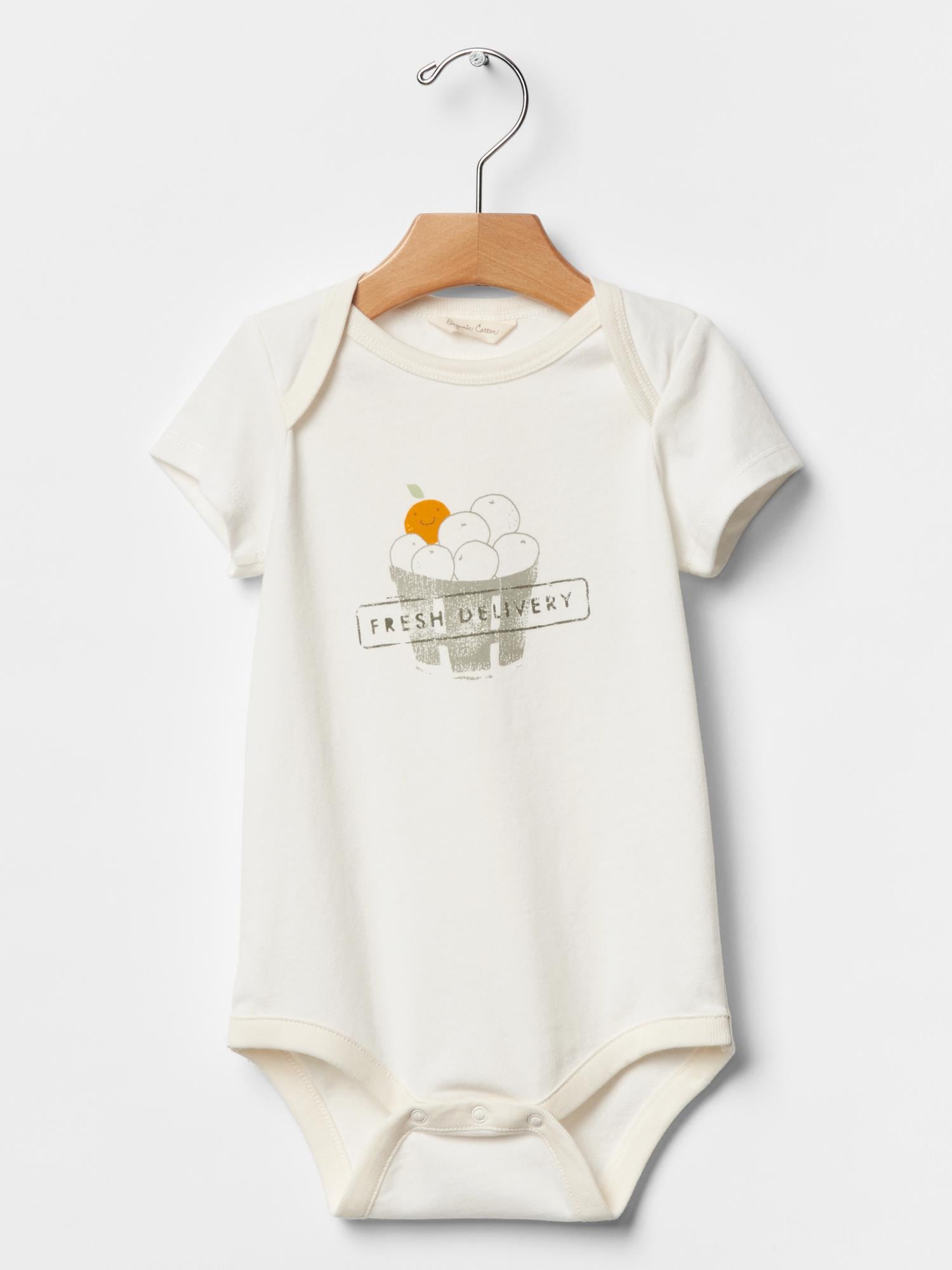 Organic orange bodysuit | Gap