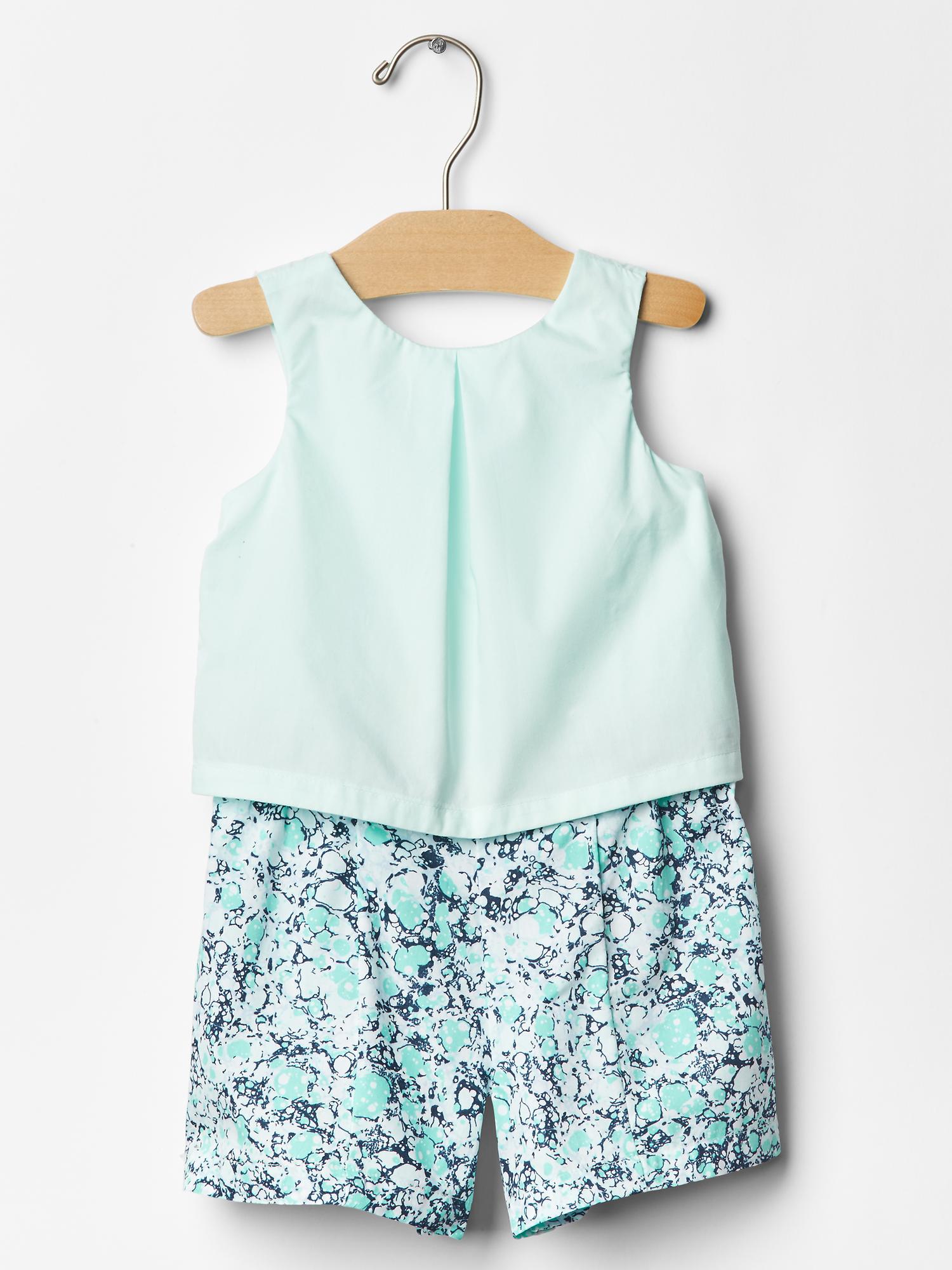 Printed two-piece romper | Gap