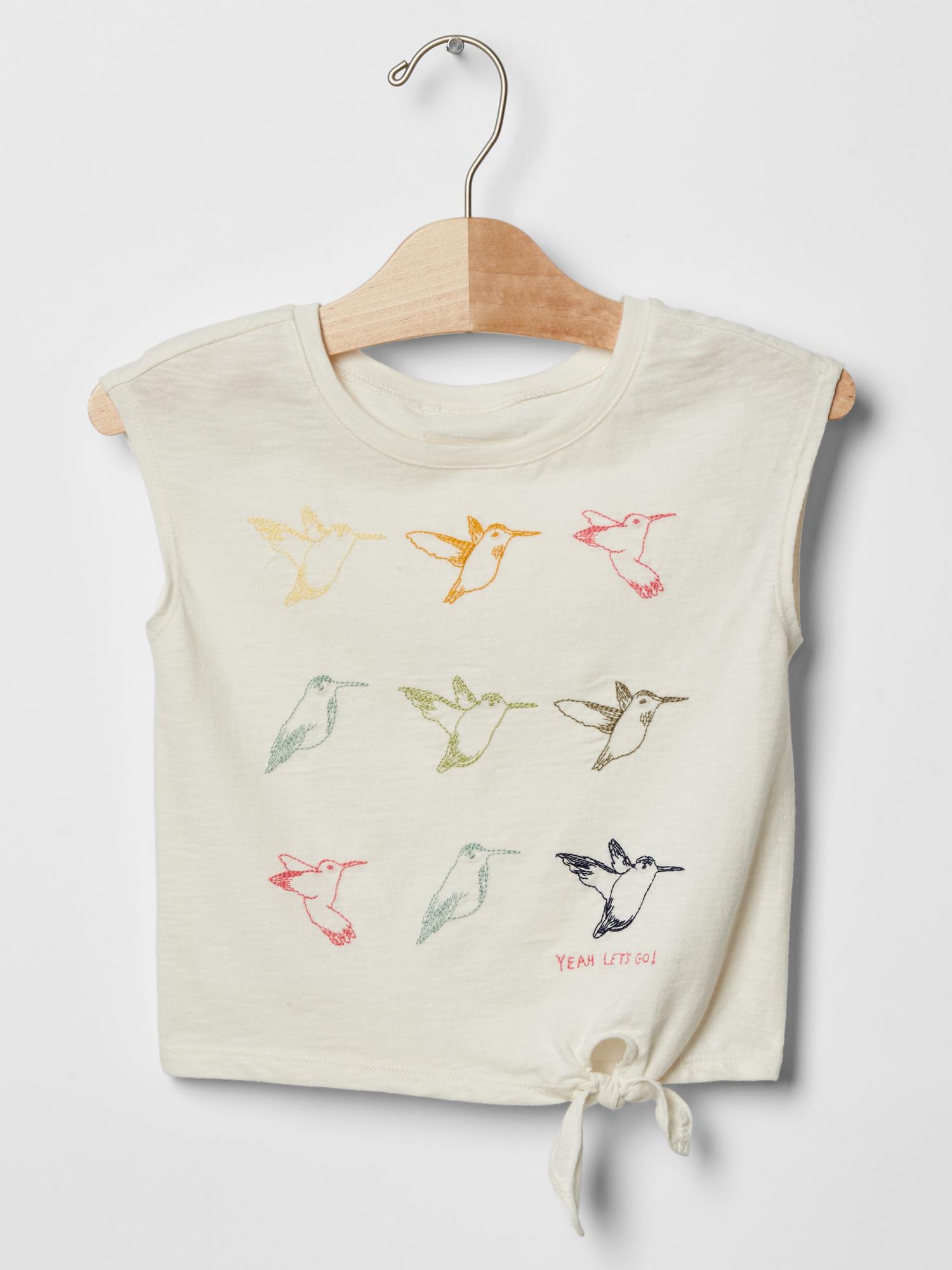 Embroidered graphic knot tee | Gap