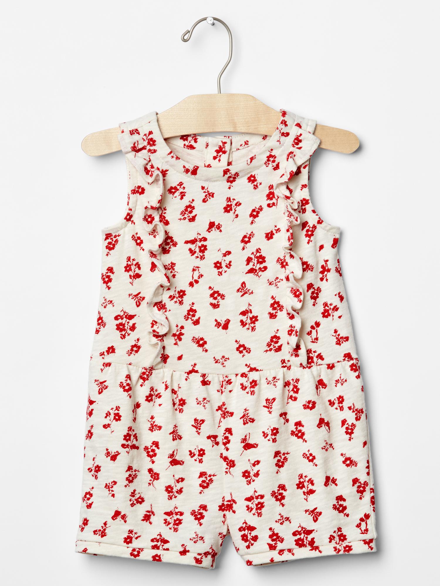 Floral ruffle romper | Gap