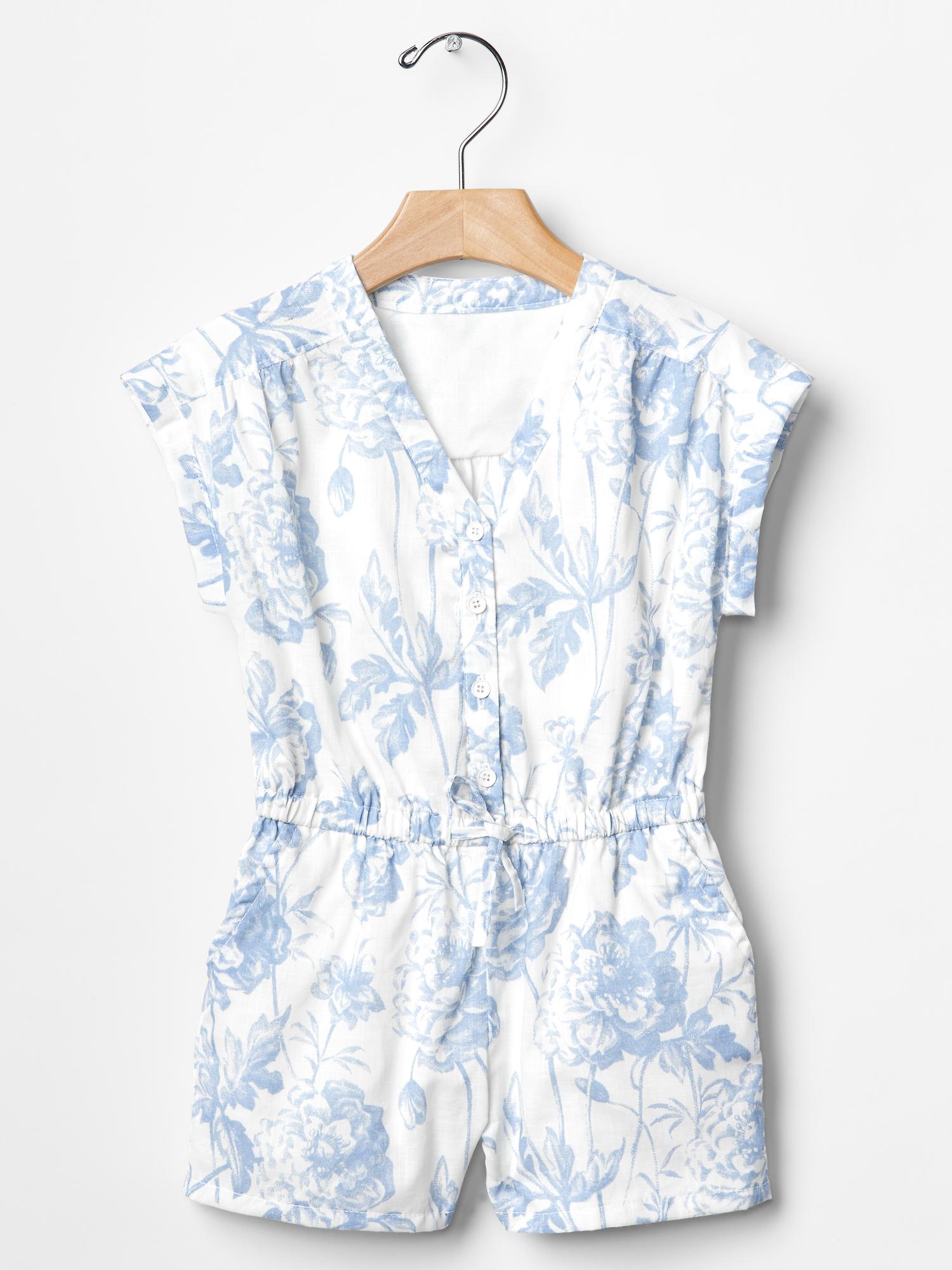 Floral cuffed romper | Gap
