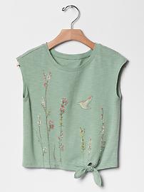 Embroidered graphic knot tee | Gap