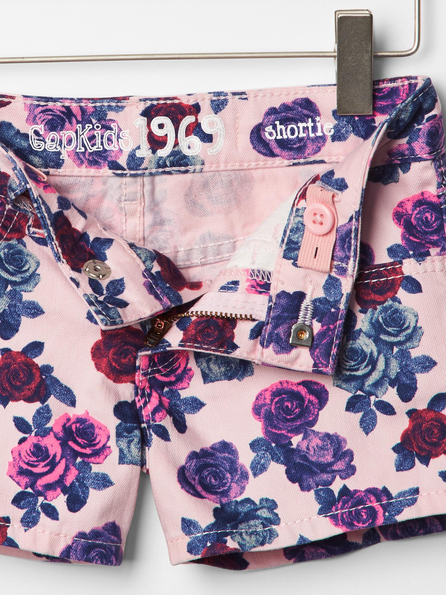 1969 rose denim shorties | Gap