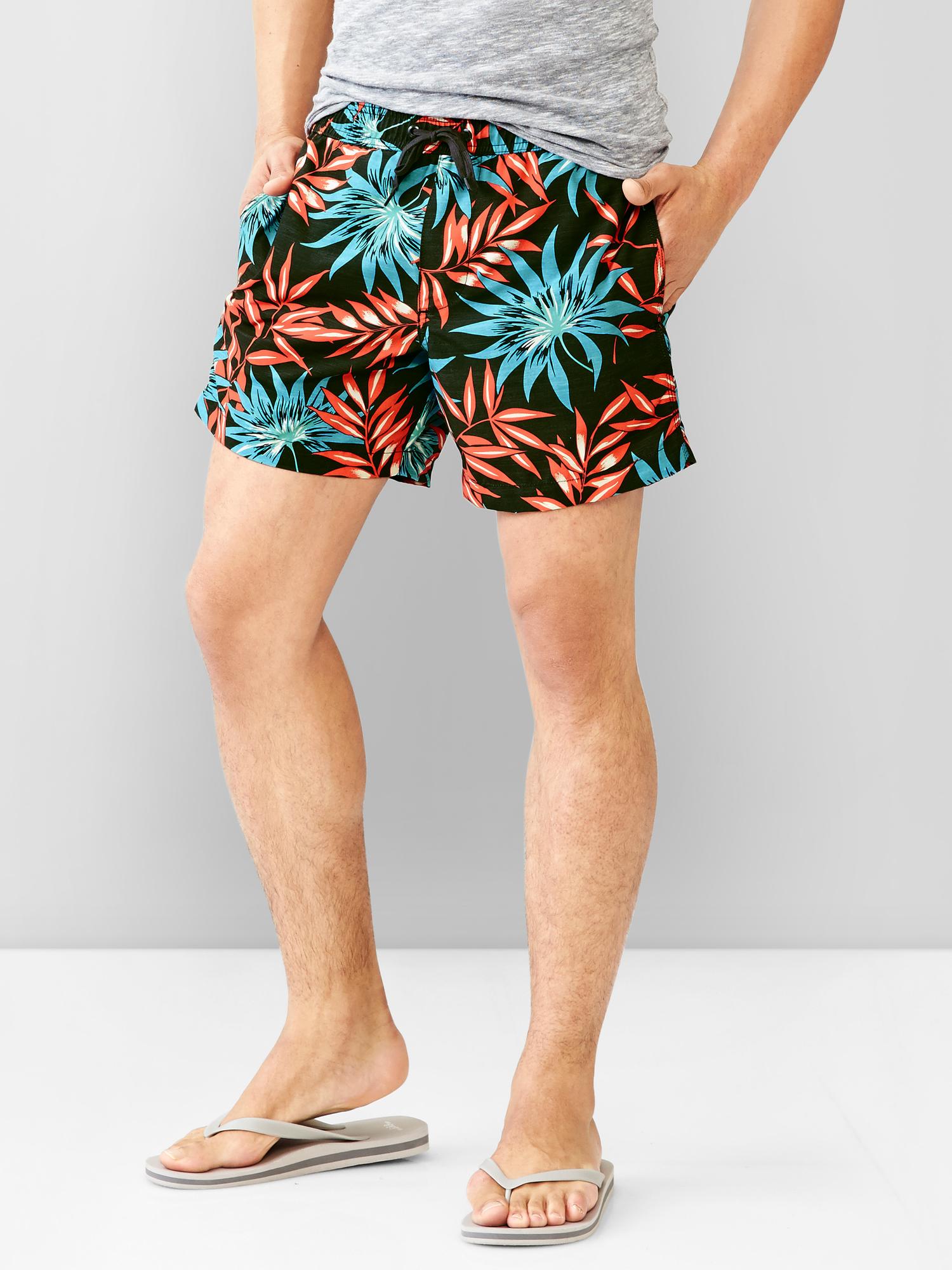 Floral hybrid swim trunks (5") | Gap