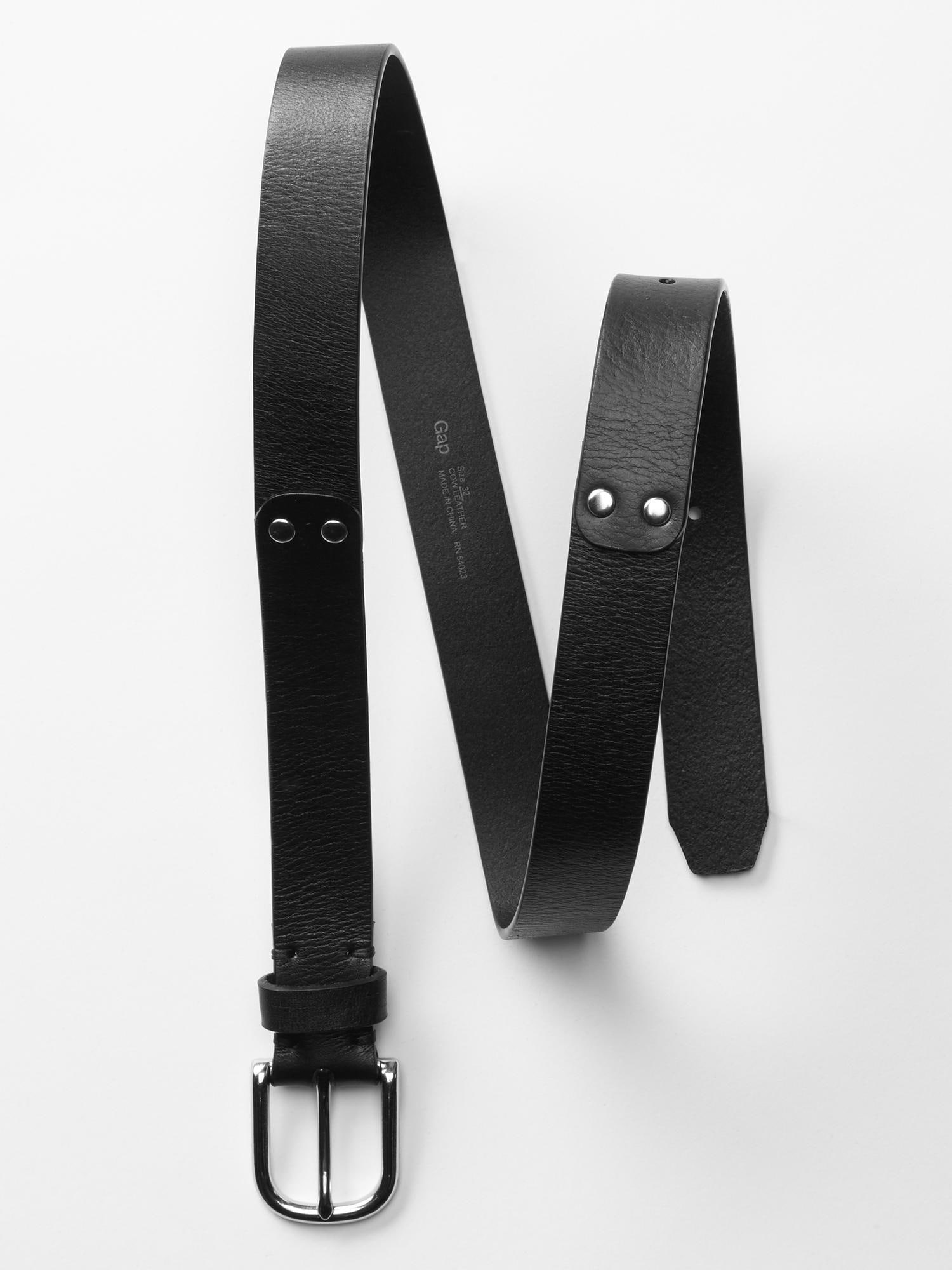 Textured leather belt | Gap