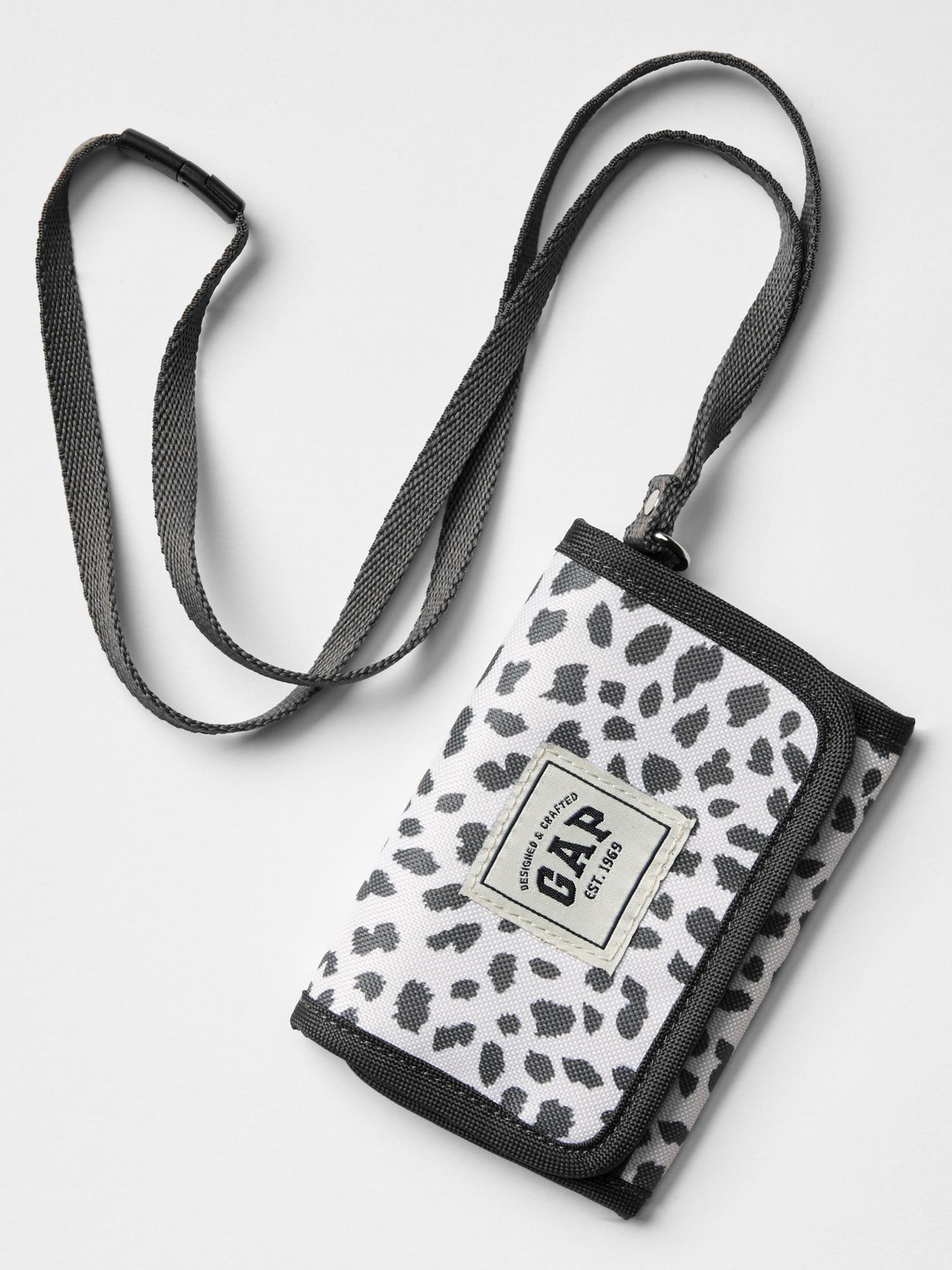 Tri-fold printed string wallet | Gap