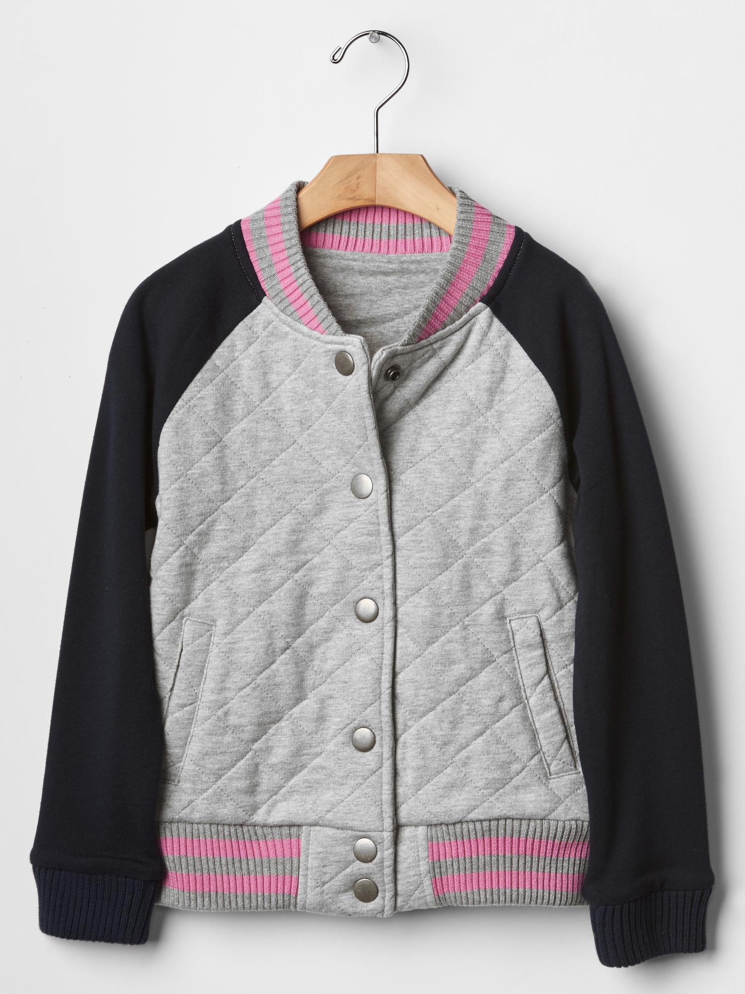 Quilted varsity jacket | Gap